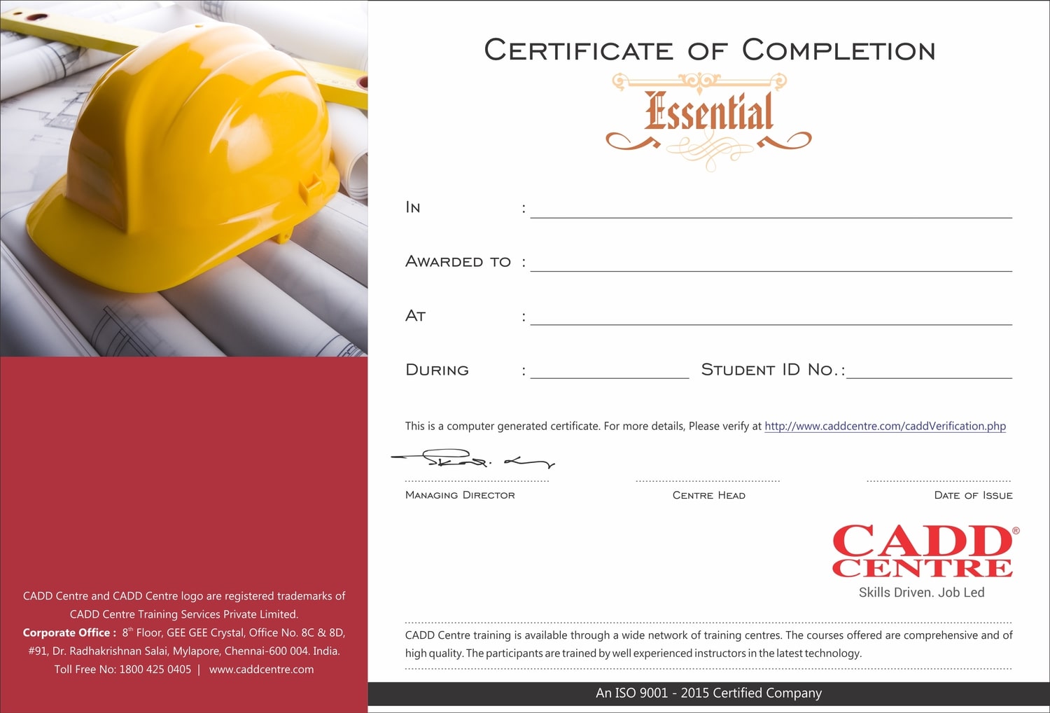 Mechanical CAD | CADD Centre Chidambaram | Pondicherry